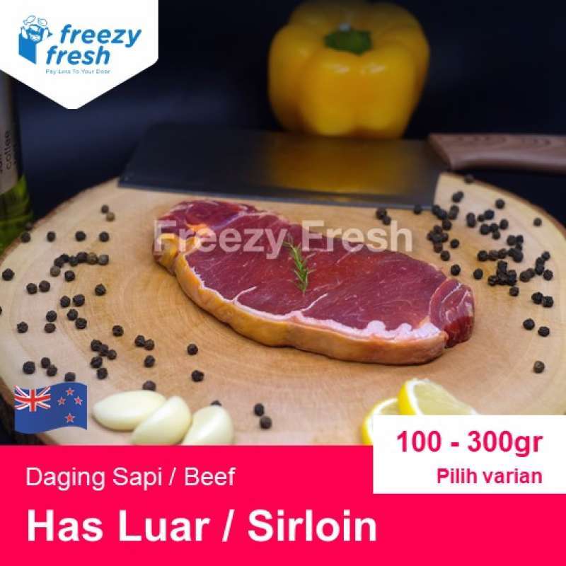 Jual FREEZY FRESH AUS Sirloin Steak Daging Sapi [180 g] di Seller ...