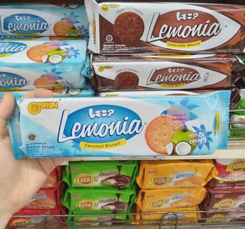 Jual NISSIN LEMONIA COCONUT BISKUIT KELAPA 130g di Seller Adam Dani ...