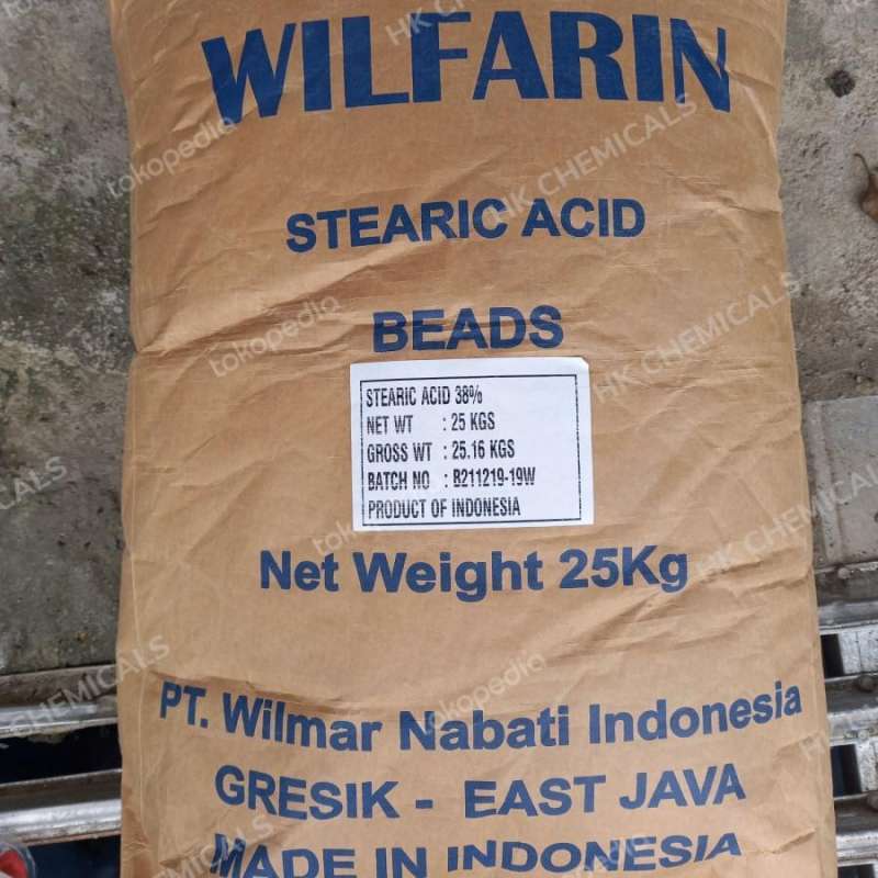 Jual Stearic Acid / Asam Stearat 1 Sak 25 Kg Di Seller Hk Chemicals ...