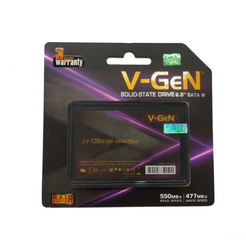 Jual V-GEN SSD Solid State Drive V-GeN 128GB SATA 3 SSD SATA III VGEN ...