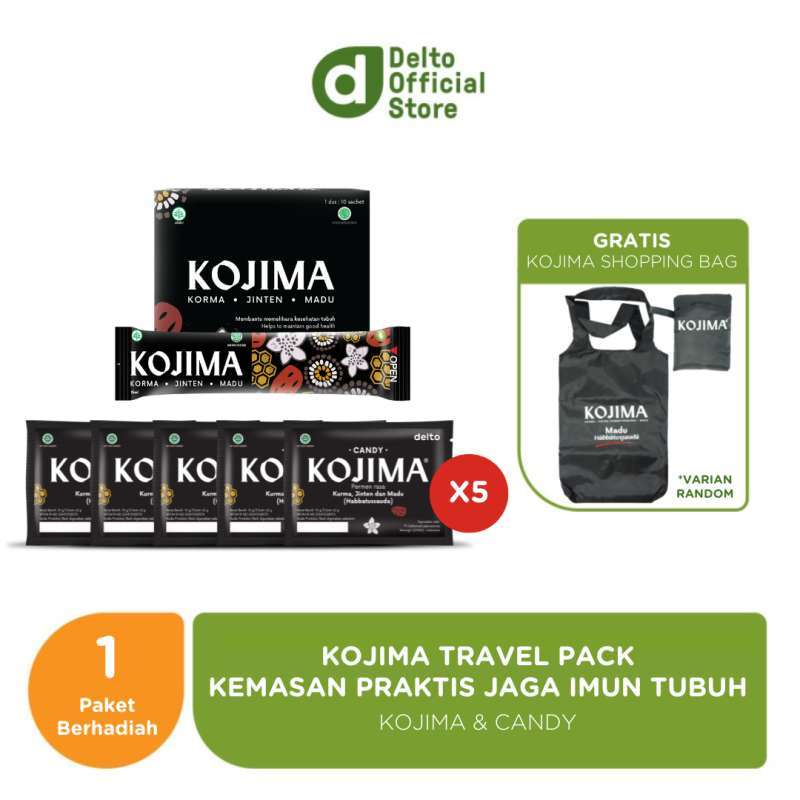 Jual Kojima Travel Pack - Kemasan Praktis Jaga Imun Tubuh (kojima+candy ...