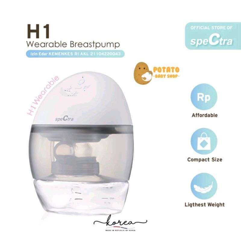 Jual Pompa Asi Elektrik Spectra H1 Lite - Wearable Electric Breastpump ...