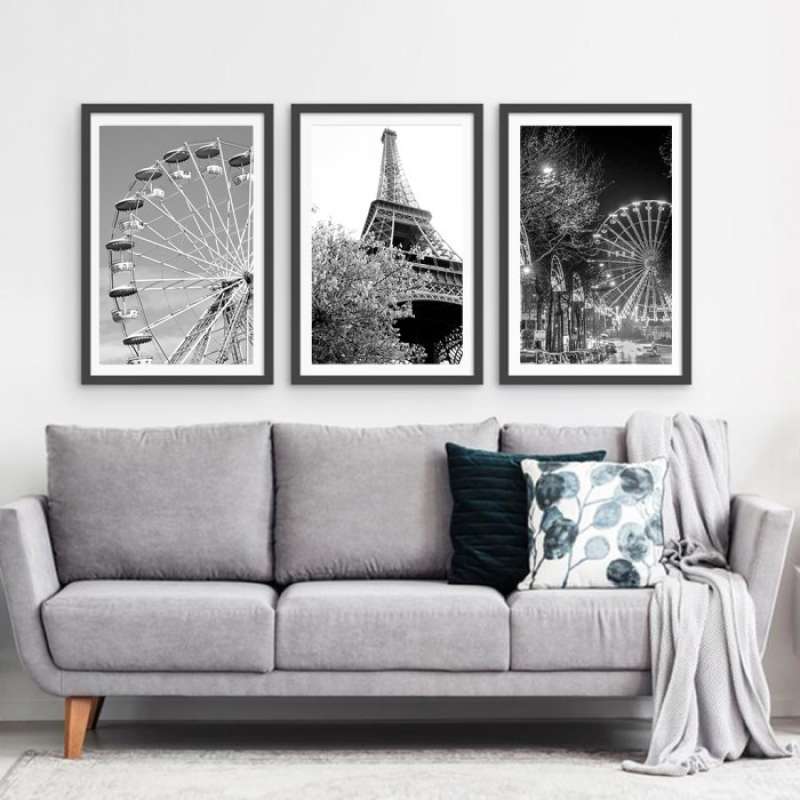 Promo DEKORASI DINDING FRAME FOTO UKURAN A3 WARNA HITAM & PUTIH FIBER ...