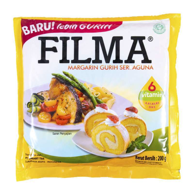 Jual FILMA Margarin Serbaguna 200gr - All Purpose Margarine Kemasan ...