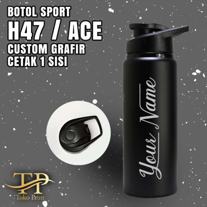 Promo Tumbler Costum Botol H47 Ace Souvenir Cetak Laser Grafir Diskon 23% di Seller Rigel ...