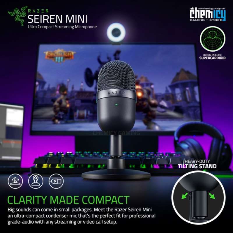 Jual Razer Seiren Mini Professional Gaming / Streamer Microphone Di ...