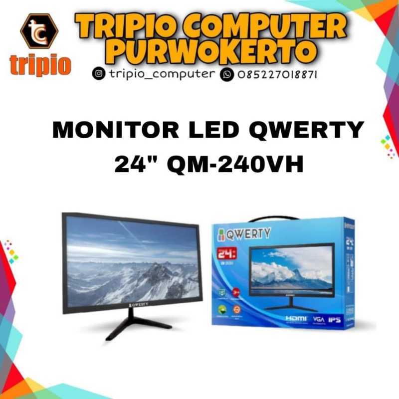 Jual MONITOR LED QWERTY 24 INCH QM-240VH di Seller tripio computer Official Store - tripio ...