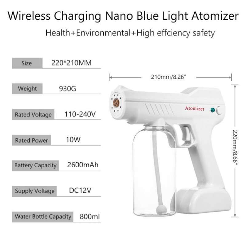 Promo Nano Spray Gun Disinfectant Fogging Sterilizer Portable Wireless ...