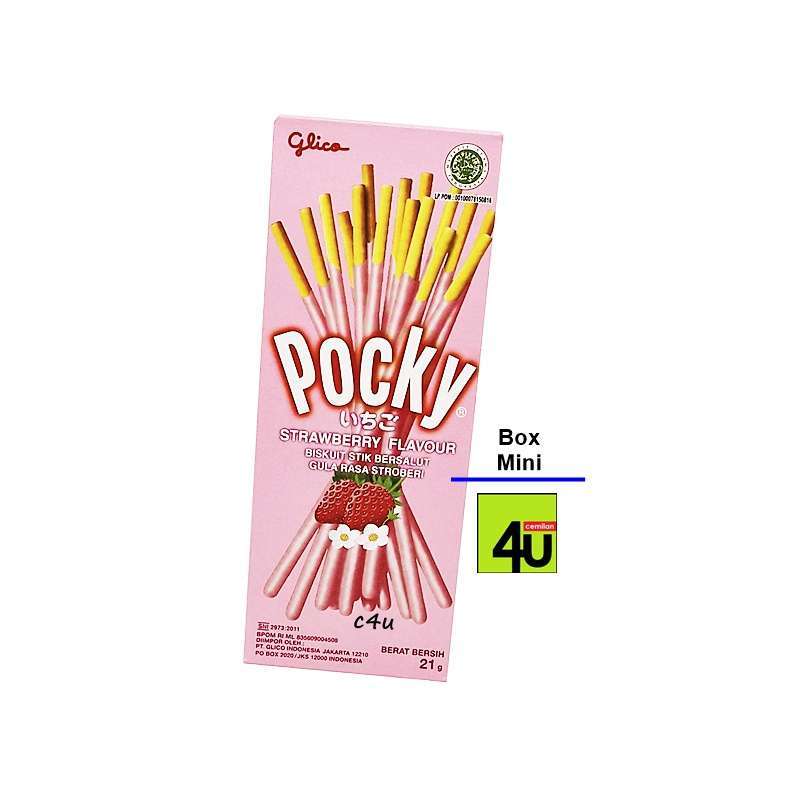 Jual Pocky - MINI Strawberry Stick Biscuit [21 g] di Seller cemilan4u ...