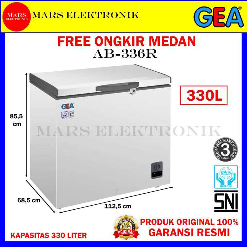 Jual Chest Freezer Gea Ab-336r / Ab 336 R Kapasitas 330 Liter / Ab336r ...
