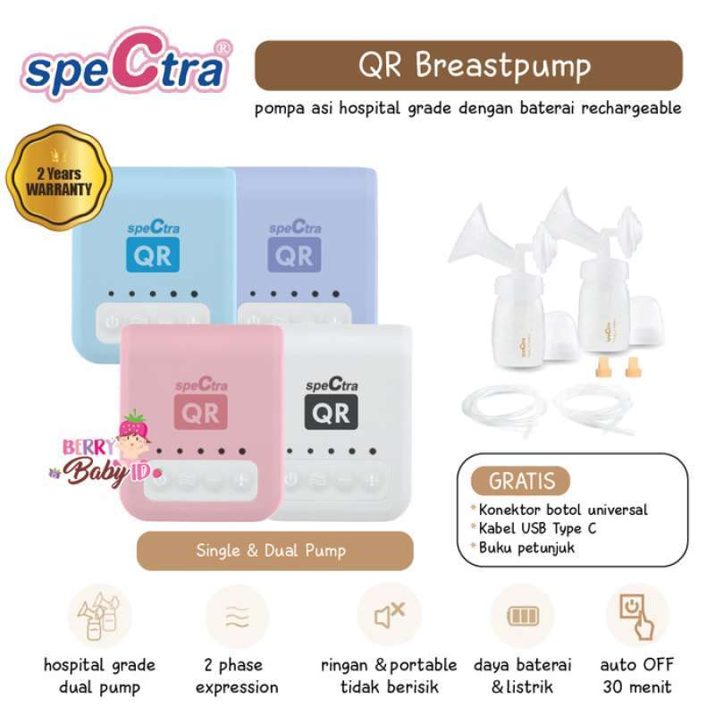 Jual Spectra Breast Pump Electric Qr Pompa Asi Elektrik Rechargeable di ...