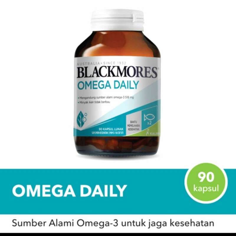 Jual BLACKMORES OMEGA DAILY 90 KAPSUL CAPSULES CAPS TABLETS TABLET TABS ...