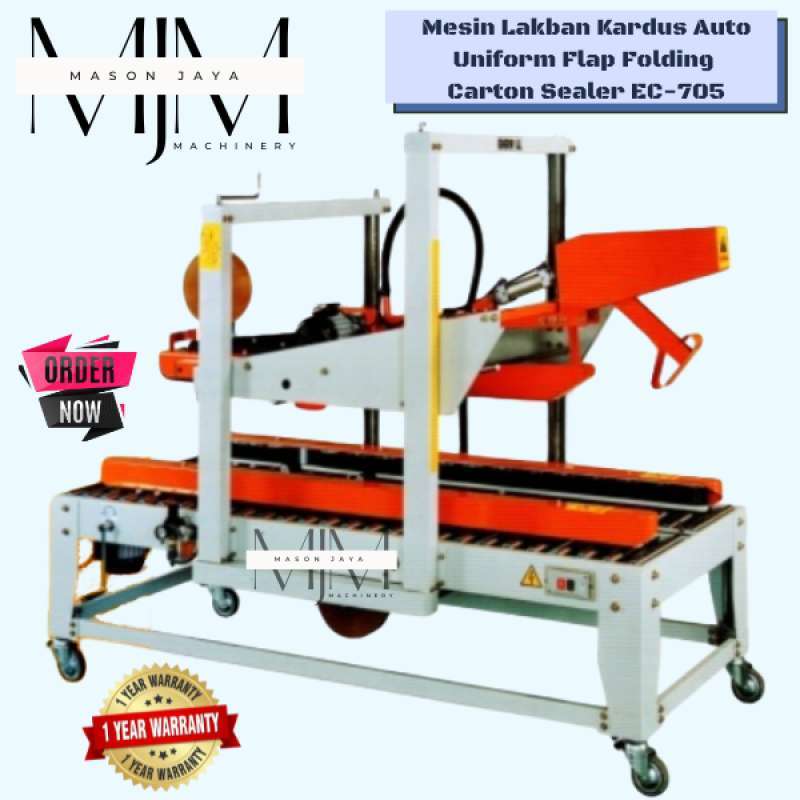 Promo Mesin Lakban Kardus Auto Uniform Flap Folding Carton Sealer Ec-705 Ever Roll Diskon 9% Di ...