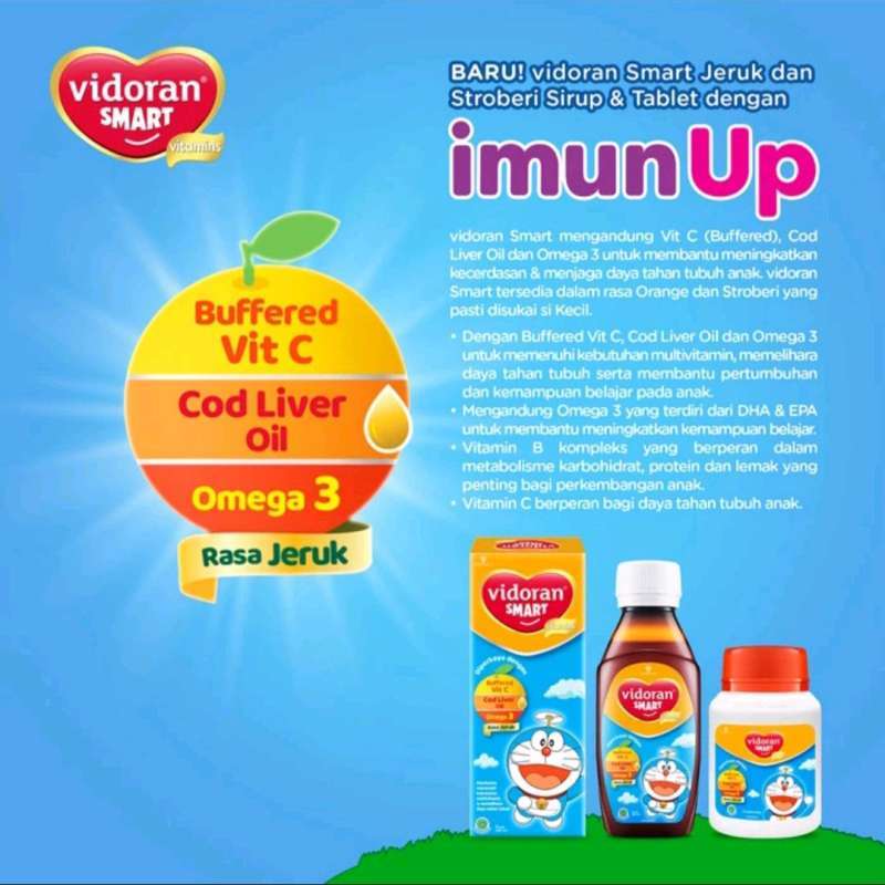 Jual Vidoran Smart Orange, Strawberry Tablet [25 Tablet] Vidoran Smart ...