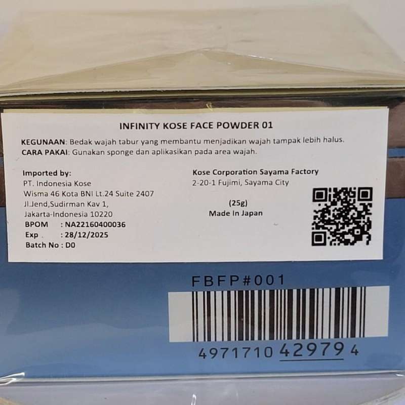 Jual Infinity Kose Face Powder 25g Di Seller Favfier - Padangsambian ...