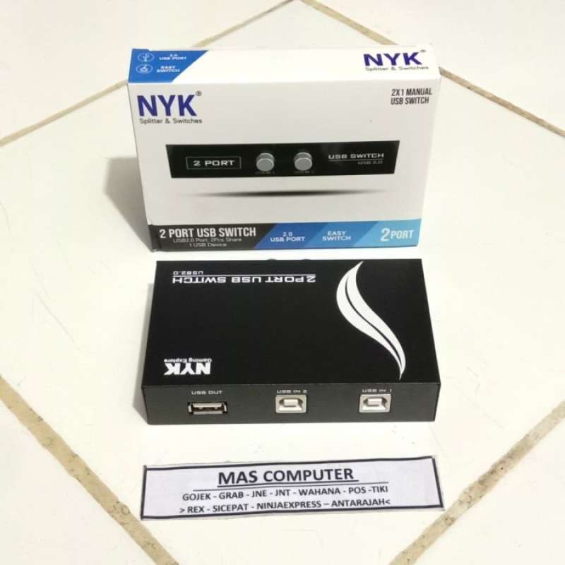 Jual SWITH HUB PRINTER 2 PORT 1 PRINTER 2 PC MANUAL di Seller Emma ...