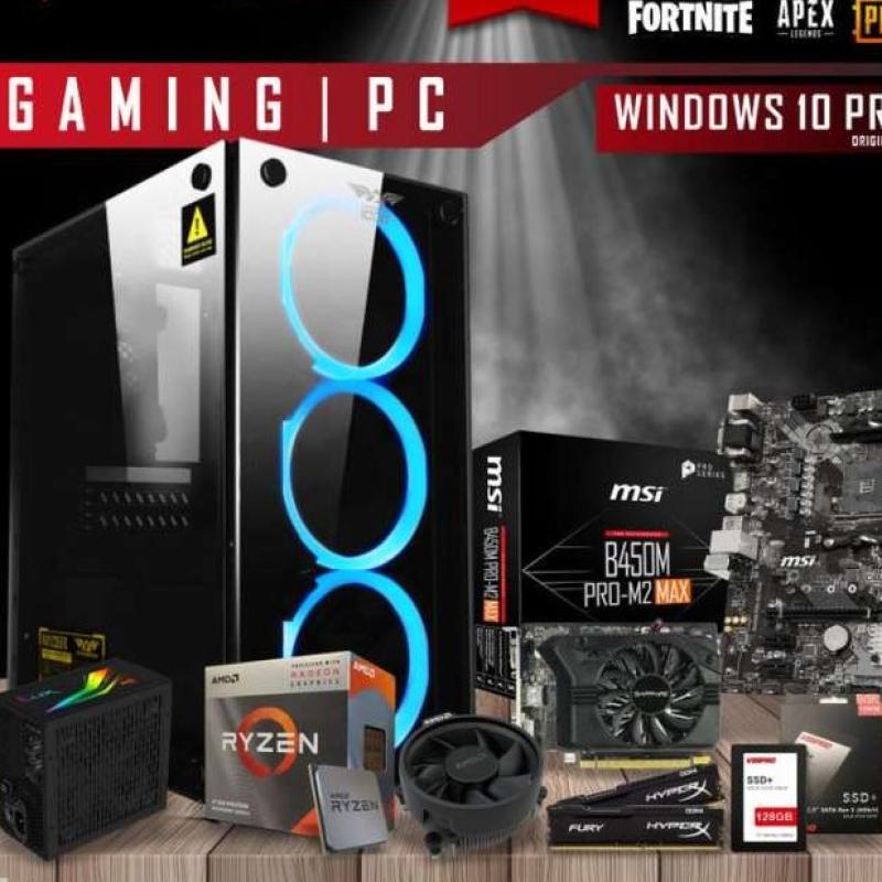 Jual PC GAMING - AMD RYZEN 5 2600 WITH R7 250 4GB - 8GB RAM - 128GB SSD ...