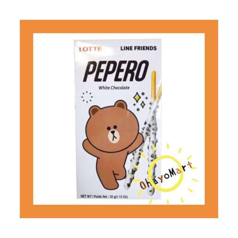 Jual PEPERO White Chocolate / Pepero Coklat Vanila/ Pepero Line Friends ...