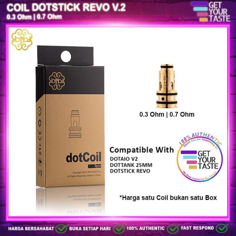 Jual Coil DotAIO V2 dotCoil Replacement Dotstick Revo AIO Pod Authentic ...