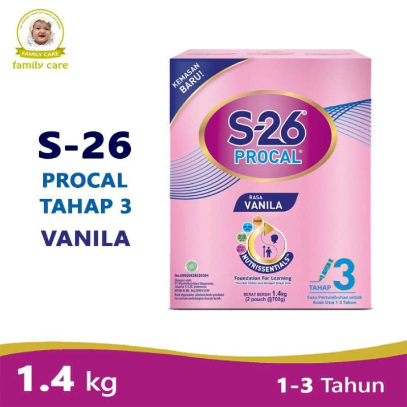 Jual S26 Procal Reguler Tahap 3 1400 Gram | S-26 Procal Tahap 3 Box 1.4 Kg di Seller HONEY ...