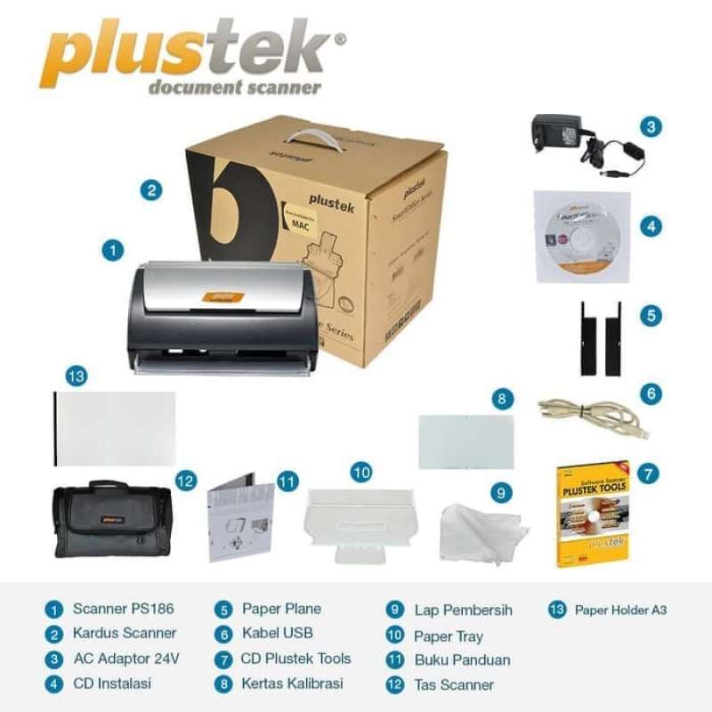 Promo Scanner PLUSTEK SMARTOFFICE PS186 Diskon 23% di Seller Cetakanmu ...