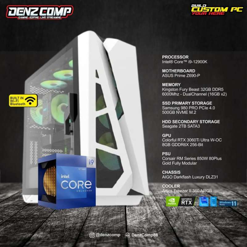 Jual Pc Gaming - Intel Core I9 12900k - Rtx 3060ti 8gb - Ram 32gb Ddr5 ...