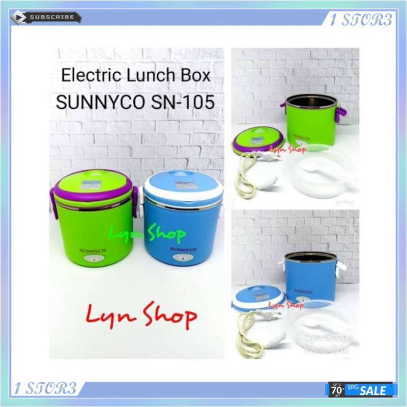 Promo Lunch Box Electric Penghangat Makanan - Biru + Bubble Wrap Diskon ...