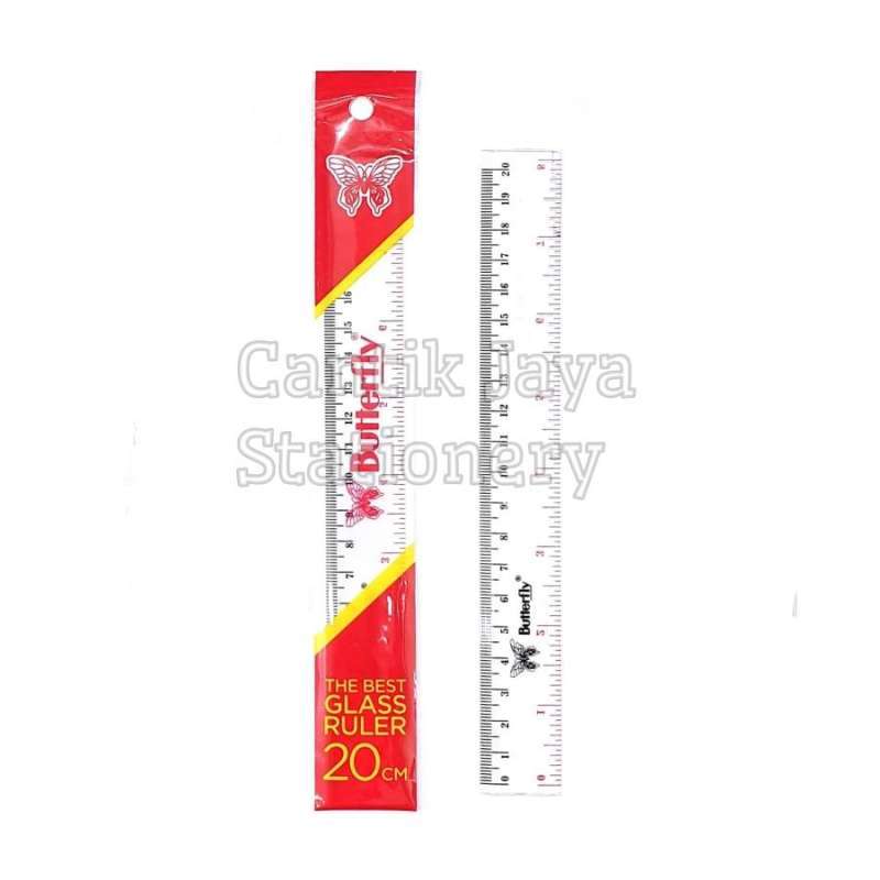Jual Scale Ruler Penggaris Butterfly 20cm Di Seller Cantik Jaya ...