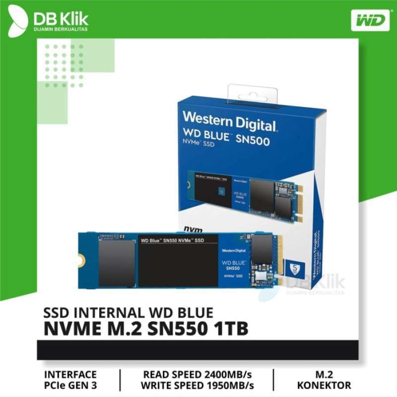 Promo SSD WD Blue 1TB M.2 SN550 NVMe - SSD WD Blue NVMe M.2 SN550 1TB Diskon 9% di Seller SAFKA ...