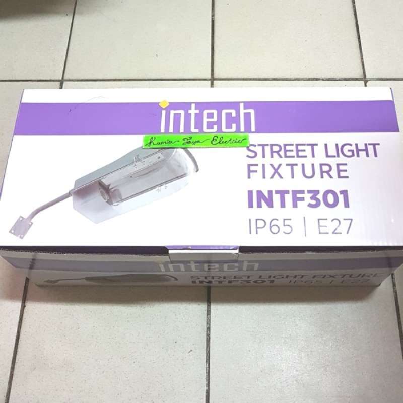 Jual Kap Lampu Jalan PJU Street Light INTF301 INTECH IP65 E27 - Kap ...
