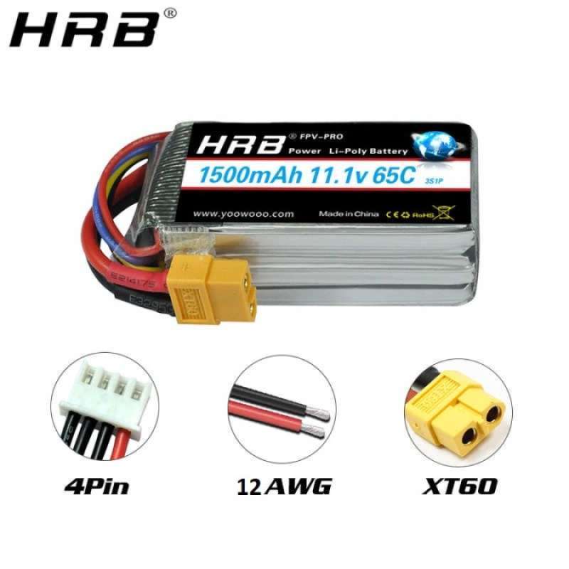 Jual Lipo Baterai Battery Lipo Hrb 11.1V 3S 1500Mah 65C Drone Pesawat Rc di Seller Holystore99 ...