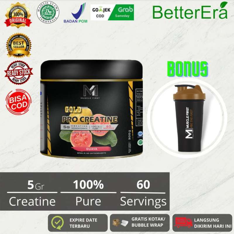 Jual M1 Pro Creatine Monohydrate 300g - Muscle First Gold 300gr 100% ...