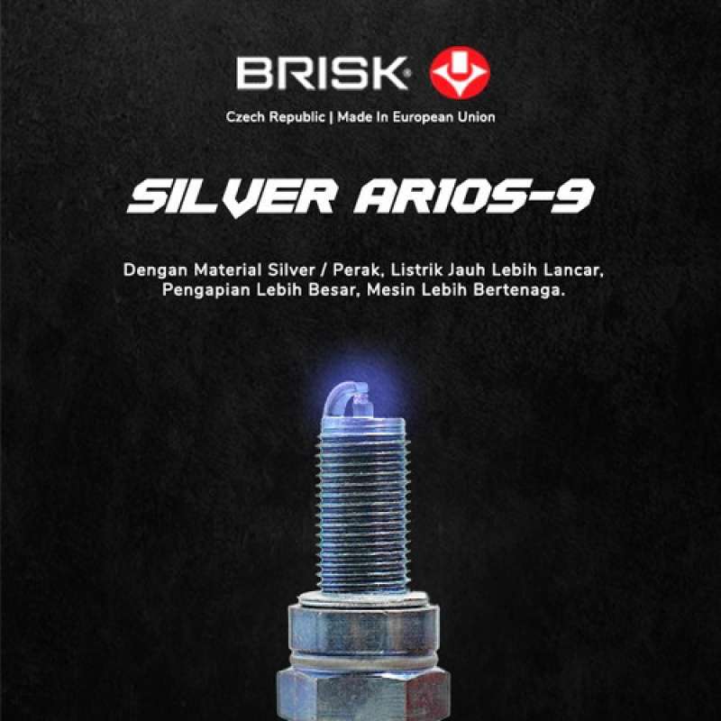 Jual Busi Motor Racing Brisk Silver Ar10s-9 Vario 125 150 Pcx Nmax ...