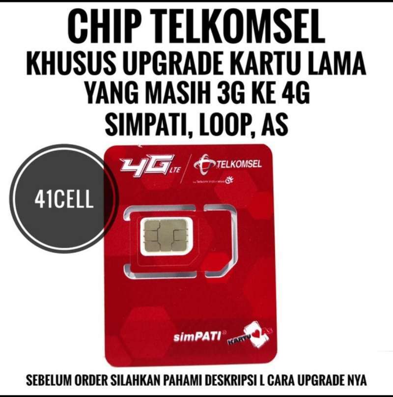 Jual Chip Khusus Replacement Upgrade 3G Ke 4G Telkomsel Simpati Loop As Kartu Kartu Pengganti ...