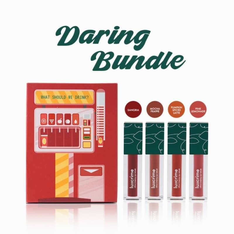 Jual Luxcrime Vending Machine - Daring (Ultra Creamy Lip Velvet Bundle) di Seller Medika Corner ...