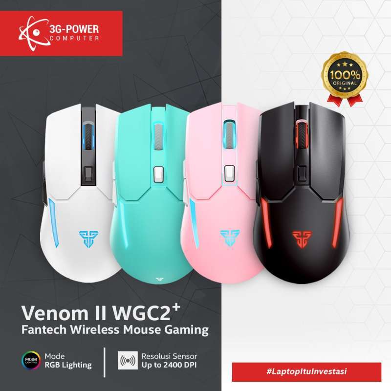 Promo Fantech WGC2 Venom II Wireless Gaming Mouse Diskon 36% di Seller ...