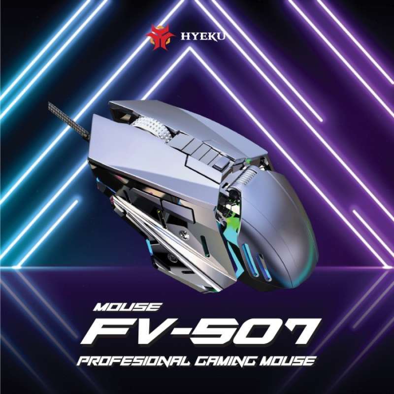 Promo Mouse Gaming Wired Hyeku X Fovex FV 507 Clicky Ergonomic dPI ...
