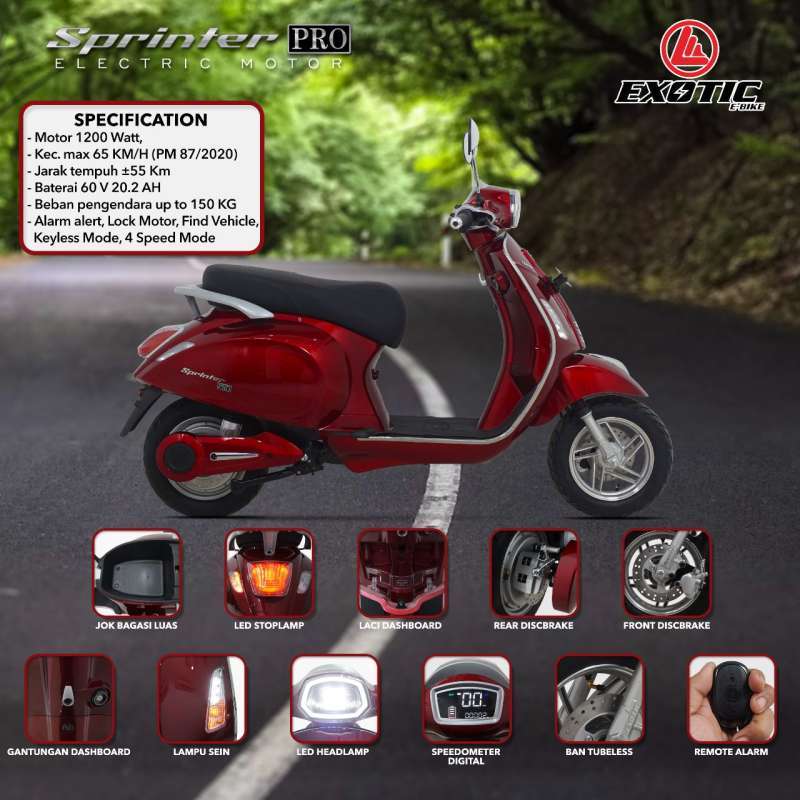 Jual Vespa Listrik Pacific Original Terbaru - Harga Promo Murah Mei ...