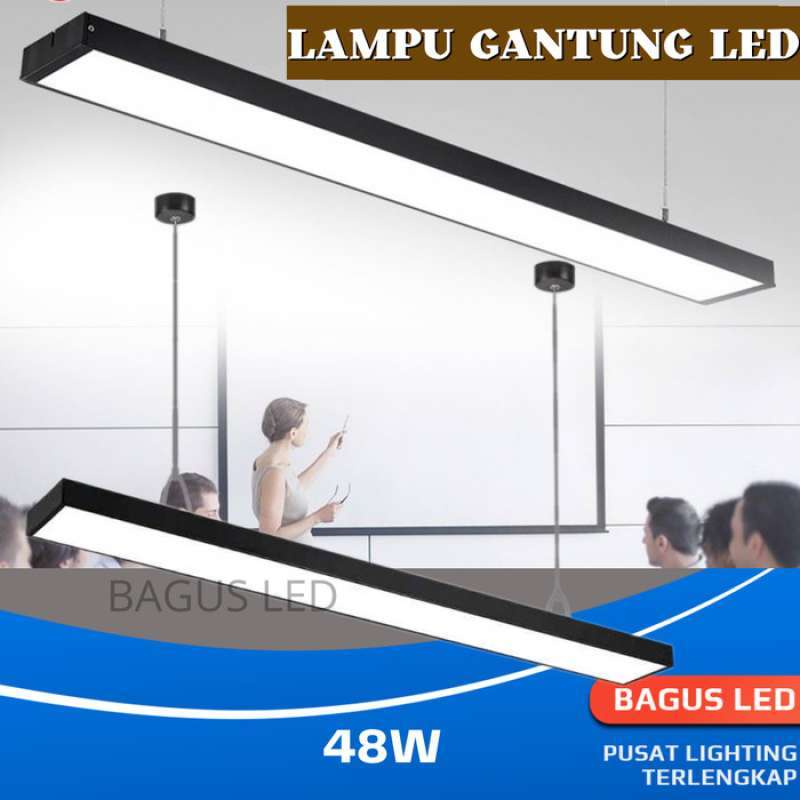 Jual Lampu Gantung LED Downlight Plafon Lampu Office Kantor Hanging 48W ...