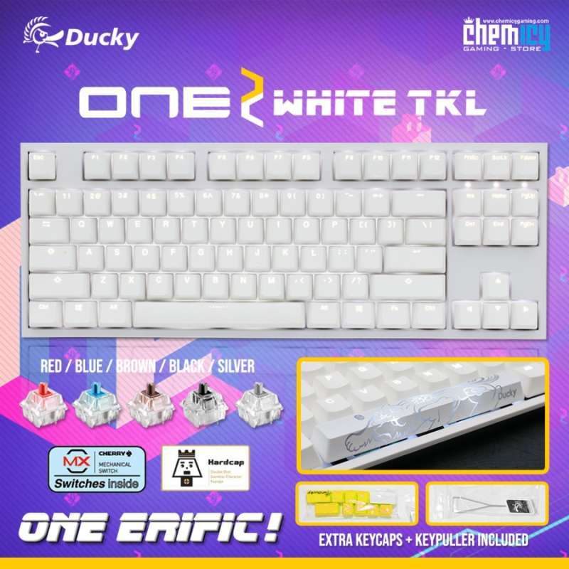 Jual Ducky One 2 Backlit Series TKL White Case Mechanical Gaming ...