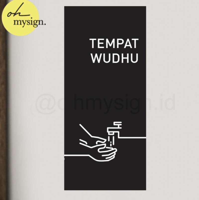 Jual Sign Akrilik Tempat Wudhu Printed | Acrylic Signage Di Seller Bumi ...