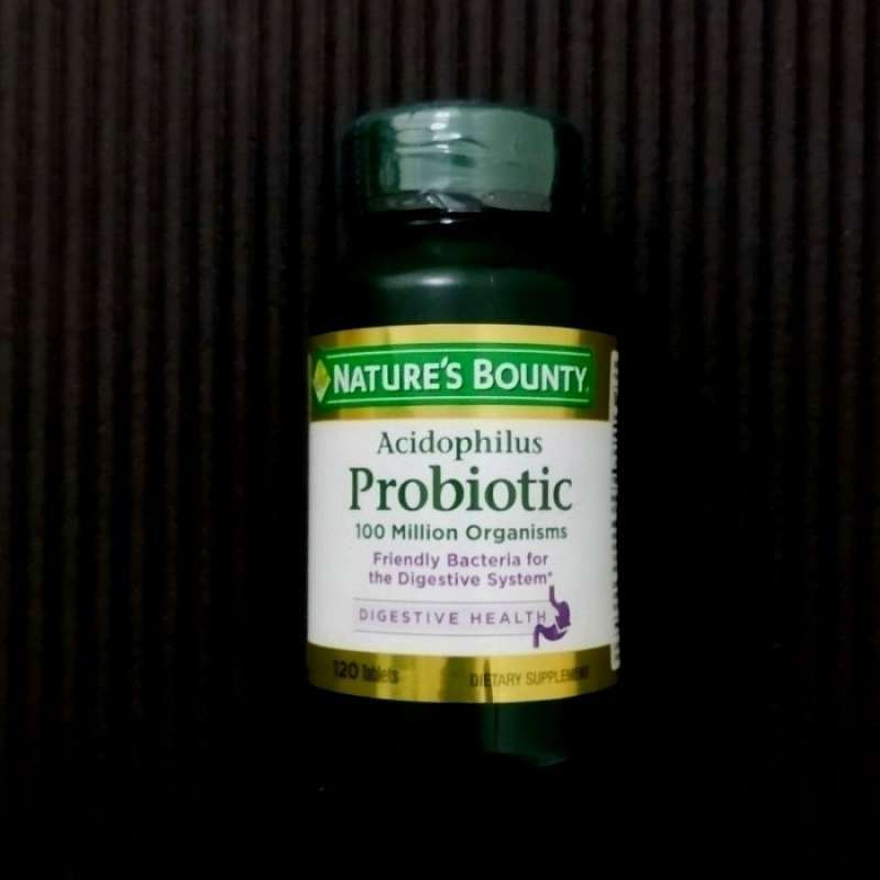 Promo Nature's Bounty, Acidophilus Probiotic, probiotik, 120 Tablets ...