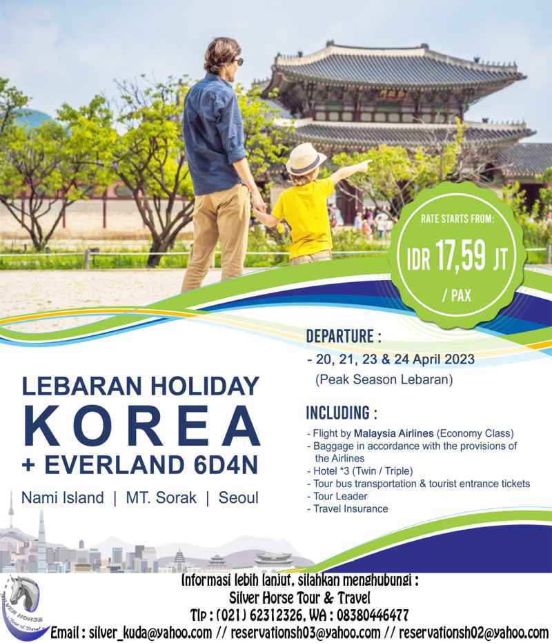 Jual Paket Lebaran Holiday Korea + Everland April - 6d4n Di Seller ...
