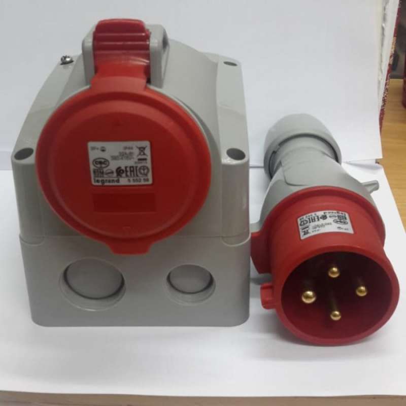 Promo Plug Dan Socket Surface Mounting Legrand 4P 32A Ip 44 Set Diskon ...