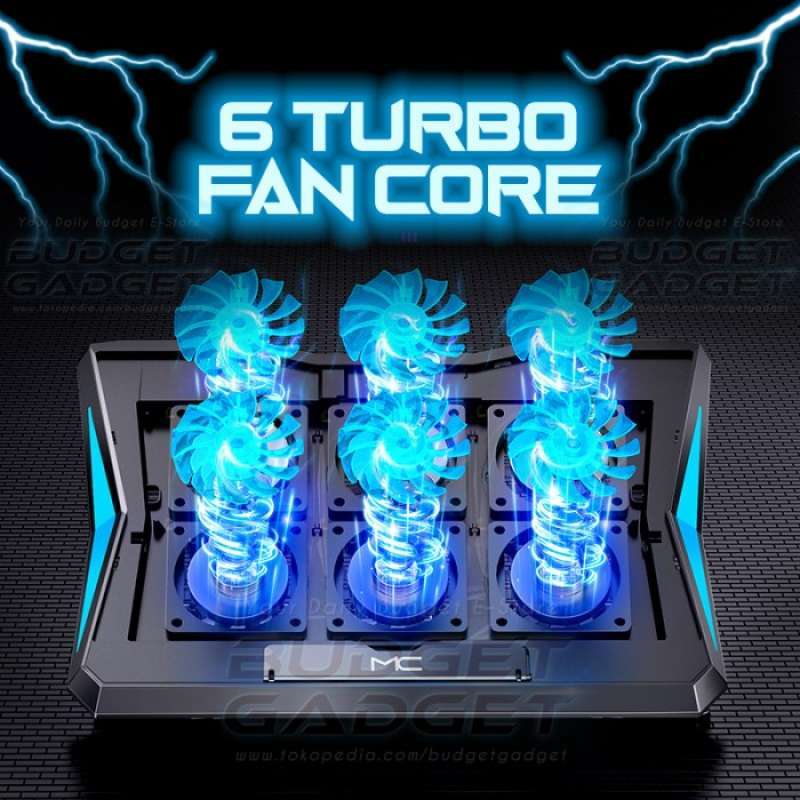 Jual MC Gaming Cooling Pad Kipas Pendingin Laptop 6 Fan - Q3 di Seller ...