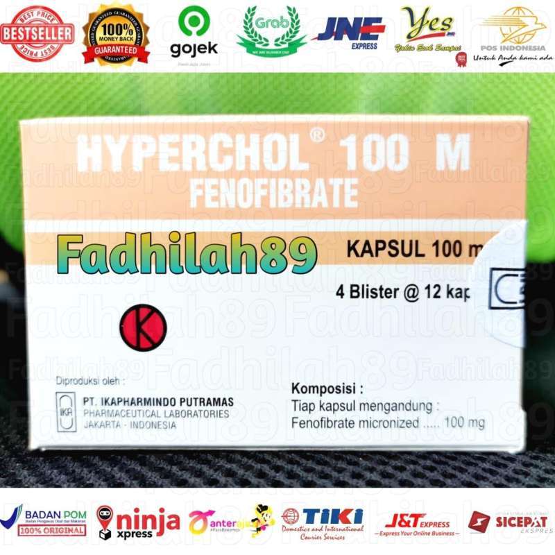 Promo HYPERCHOL 100 M FENOFIBRATE 100 Mg Strip (12 Kapsul) ORIGINAL ...