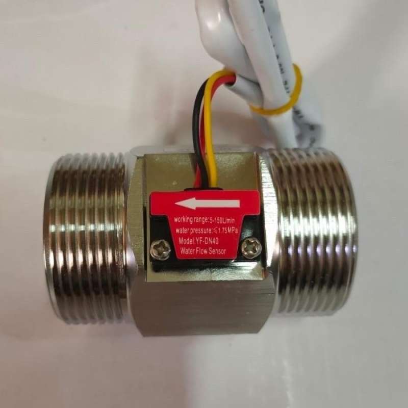 Jual Water Flow Sensor 1.5 inch Stainless Steel Water Sensor DN40 SS304 ...