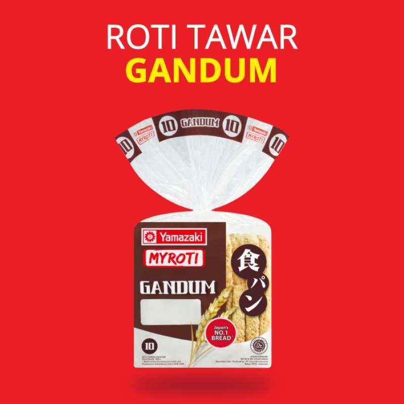 Jual Yamazaki My Roti Tawar Gandum Standar Family Pack Di Seller ...
