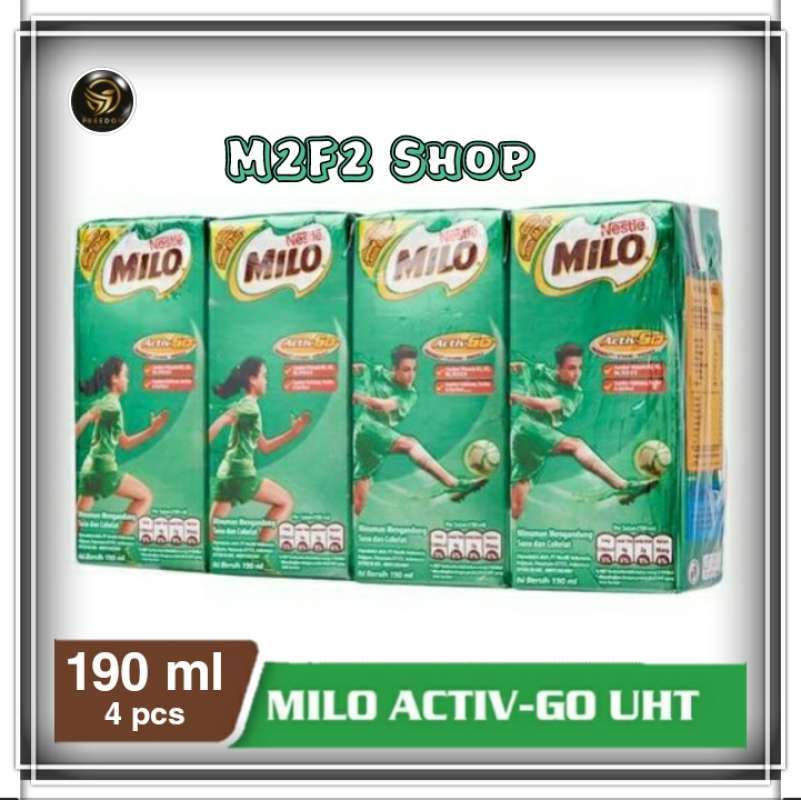 Promo Susu Milo Kotak Cokelat Active Go Uht - 180 Ml (kemasan 4 Pcs) Diskon 16% Di Seller M2f2 ...