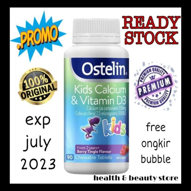 Jual Ostelin Kids Calcium & Vitamin D3 (90 Chewable Tablets) From ...